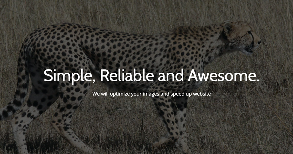 CheetahO - Image optimization tool speed up your website load